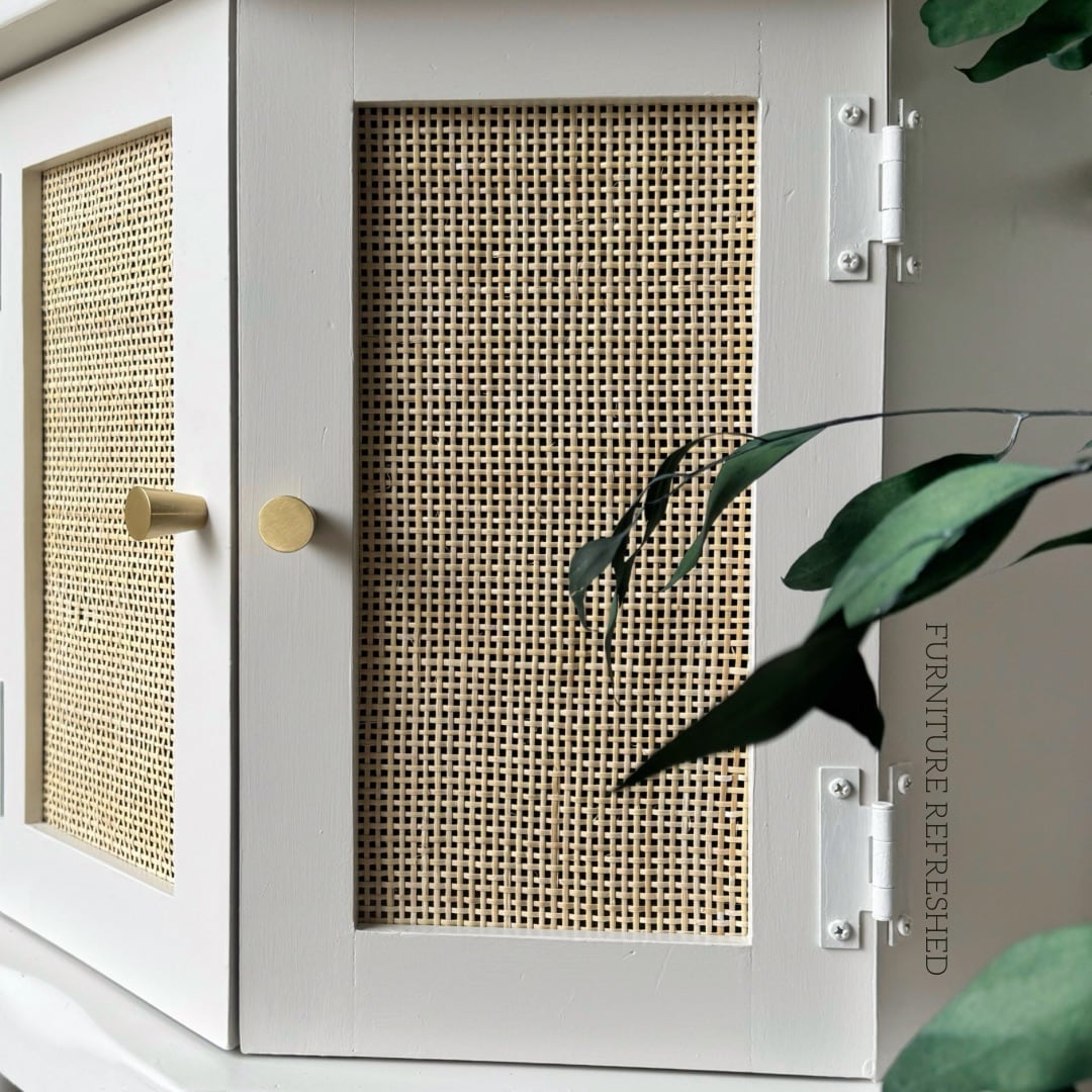 How to Add Cane to Cabinet Doors: A DIY Tutorial - Fresh Take Furnishings