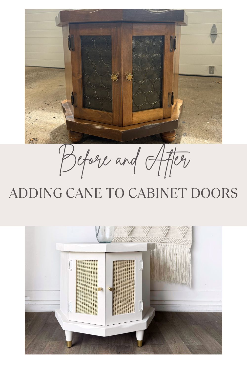 How to Add Cane to Cabinet Doors: A DIY Tutorial - Fresh Take Furnishings