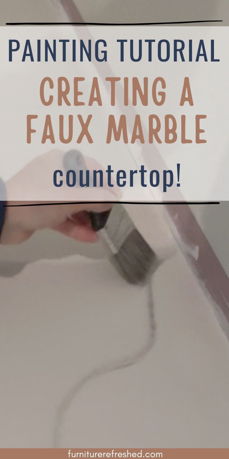 DIY Faux Marble Countertops - Fresh Take Furnishings