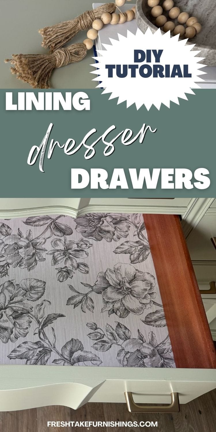 How To Line Drawers The Easy Way! - Fresh Take Furnishings