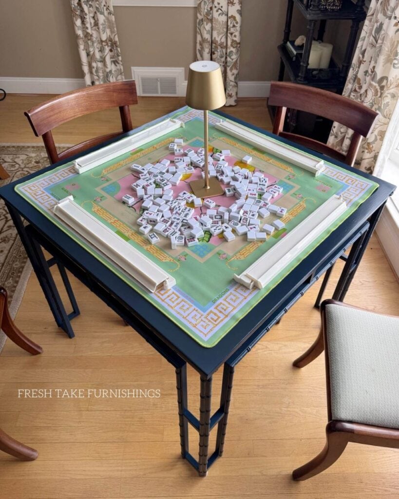 DIY Majhong Table Makeover - Fresh Take Furnishings